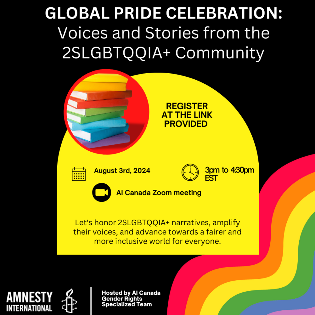 Pride Month Canada | Amnesty International Canada